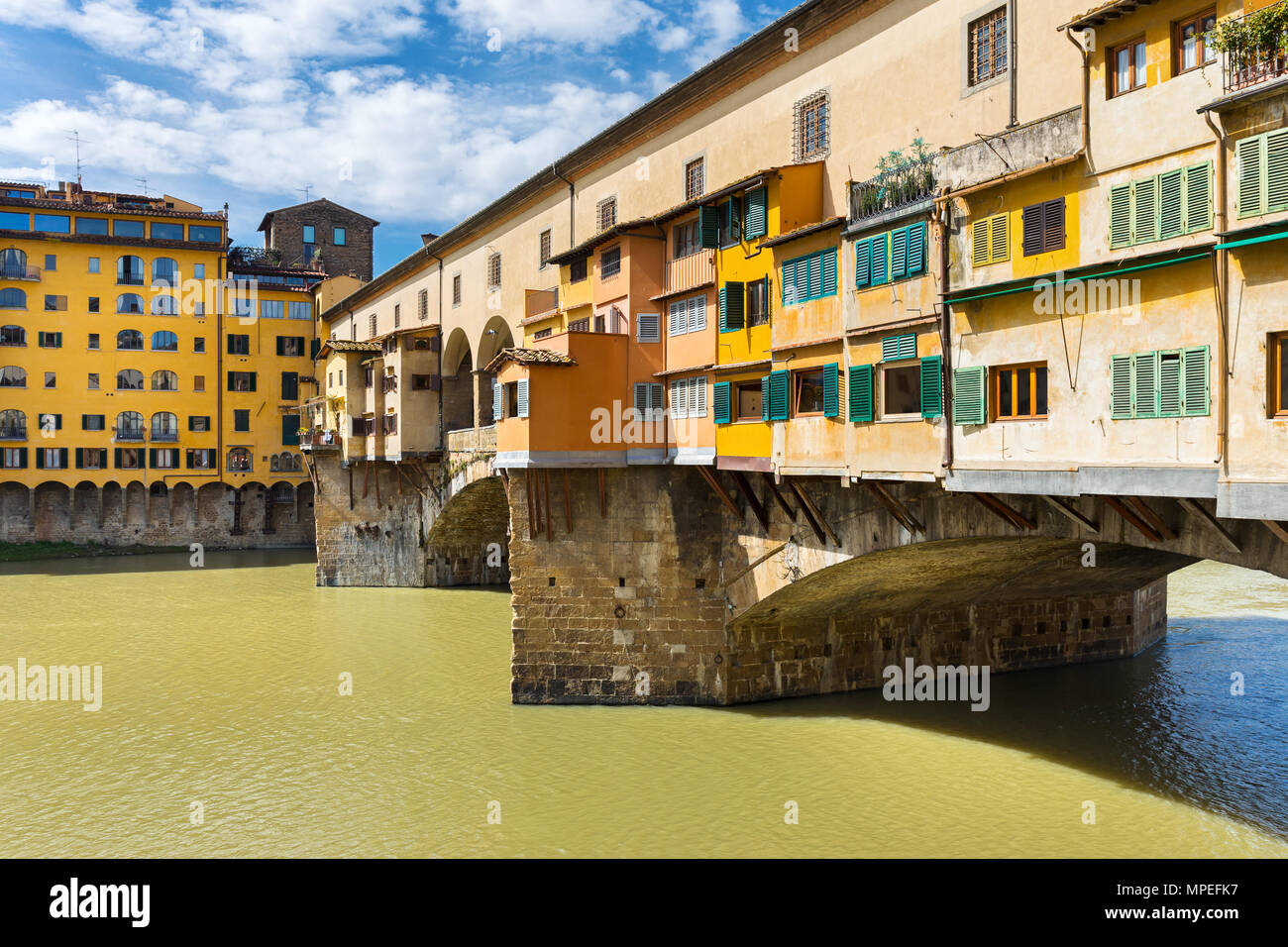 Golden bridge in Florence Stock Photo - Alamy