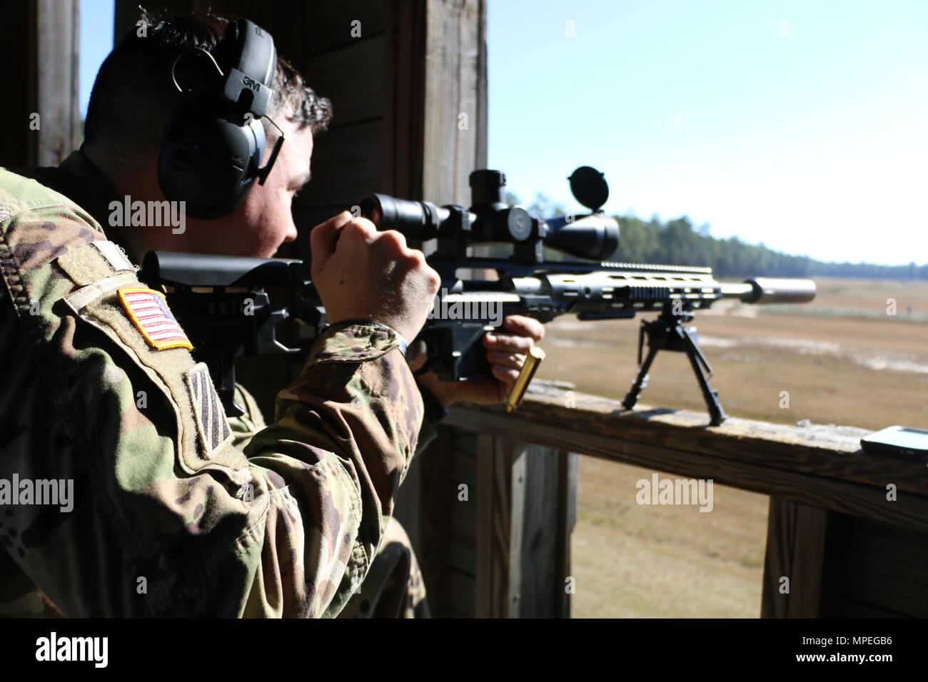 Sgt. John Heard, sniper section team leader with Charlie Troop, 6th ...