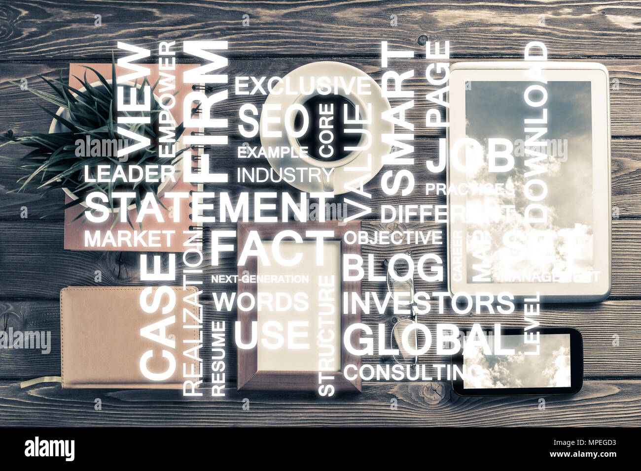 Modern workplace concept Stock Photo - Alamy