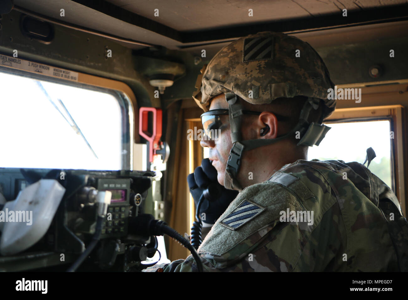 2nd Lt. Ryan Hobbs, platoon leader with Alpha Company, 703rd Brigade ...