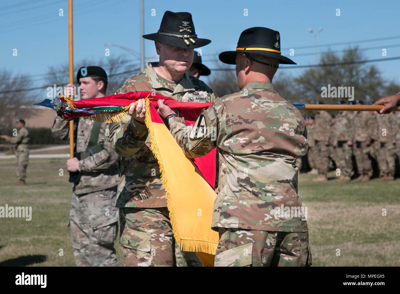 The command team of the 3rd Armored Brigade Combat Team, 1st Cavalry ...