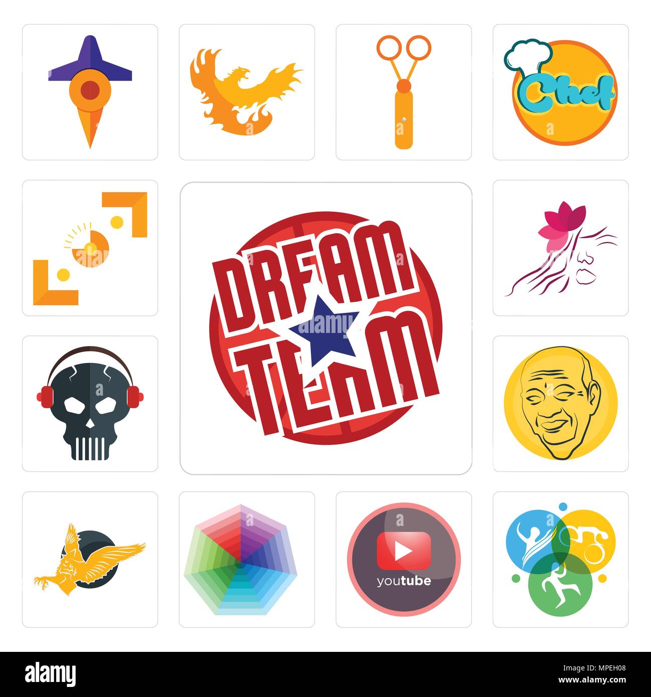 Team 13 Stock Vector Images - Alamy