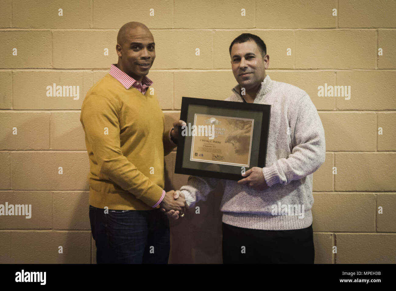 Lt. Col. Hise Gibson (left), commander, 3rd General Aviation Support ...