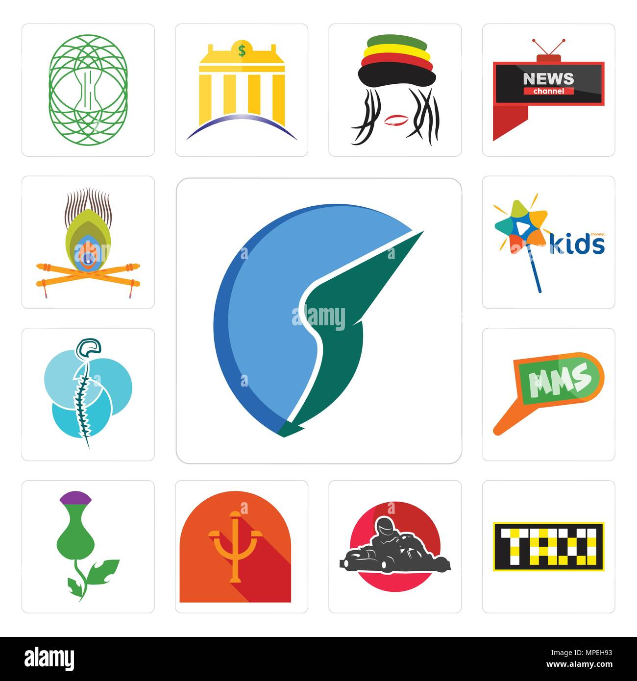 Thistle taxi Stock Vector Images - Alamy