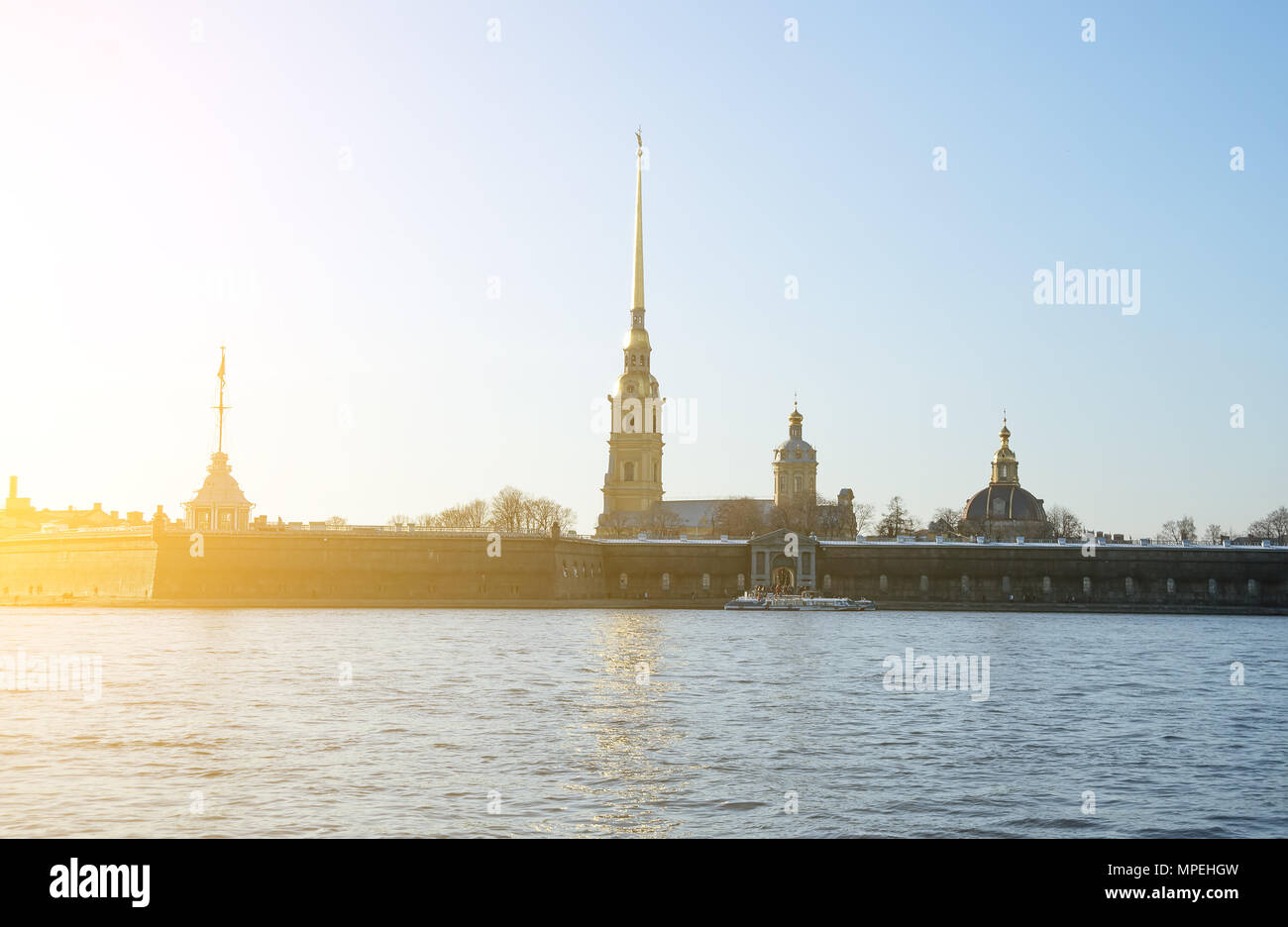 Peter and Paul Fortress in St. Petersburg, on the Hare Island Stock Photo - Alamy