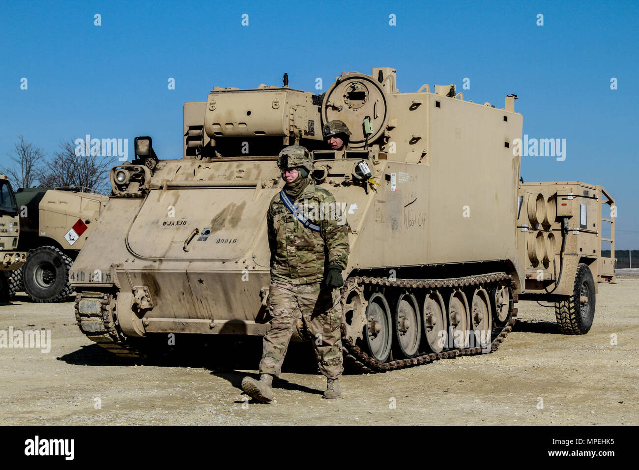Soldiers from the 1st Battalion, 8th Infantry Regiment, 3rd Armored ...