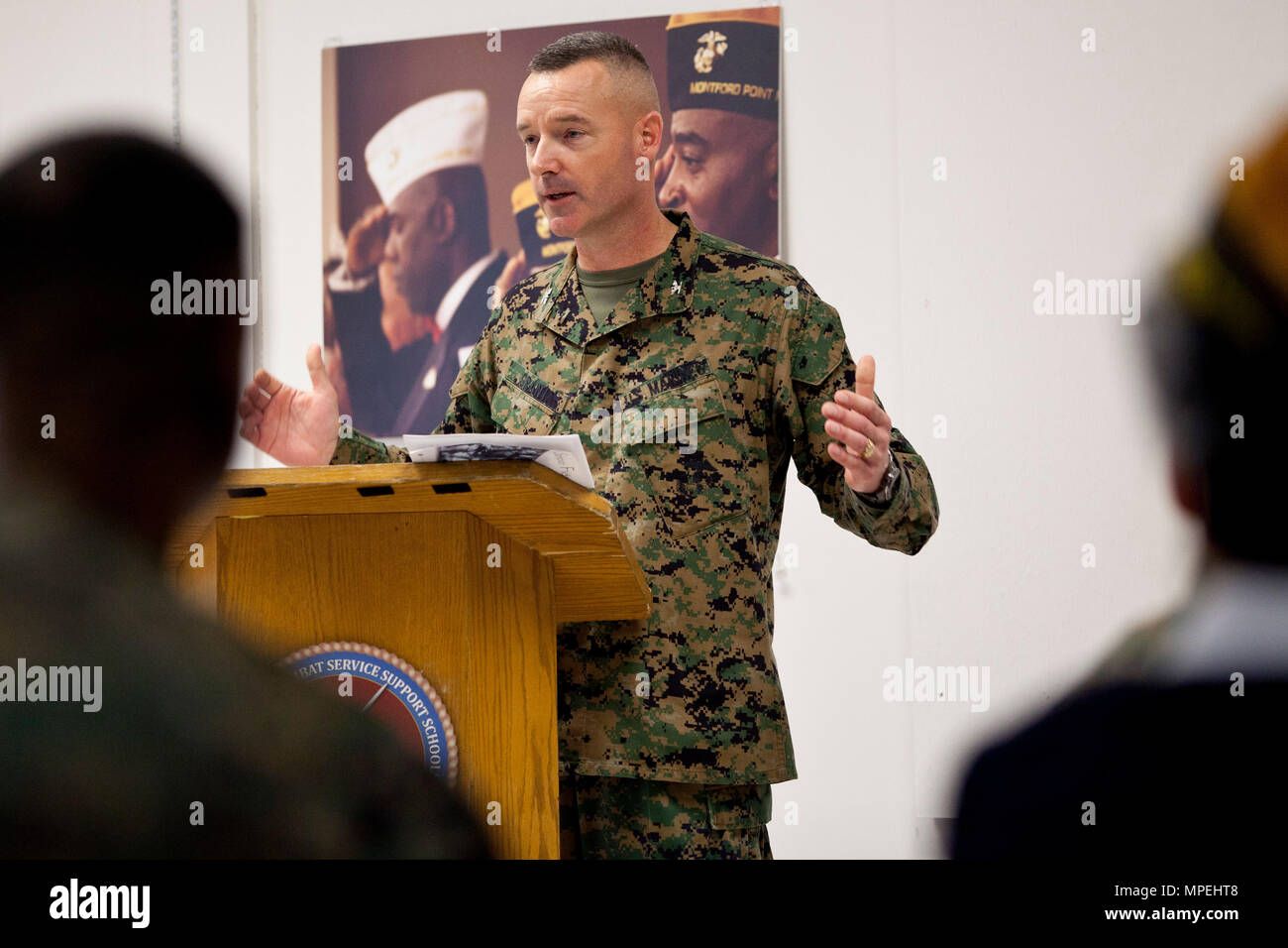 U.S. Marine Corps Col. David P. Grant, commanding officer of Marine ...