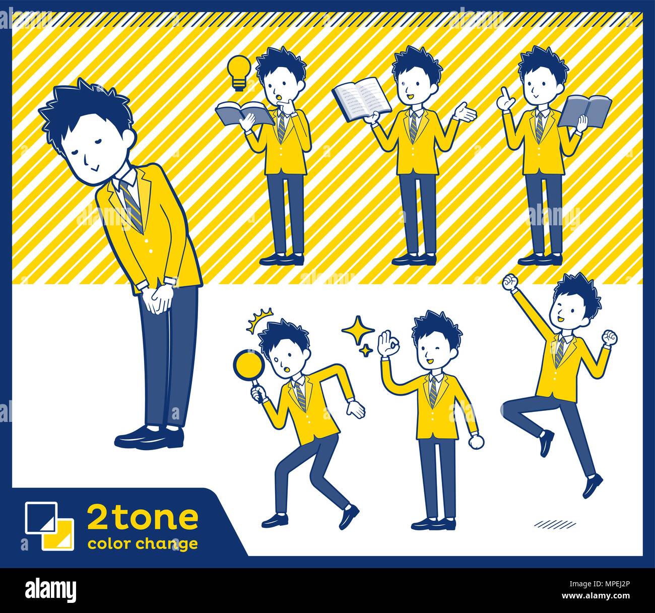 Blue Blazer School Stock Vector Images - Alamy