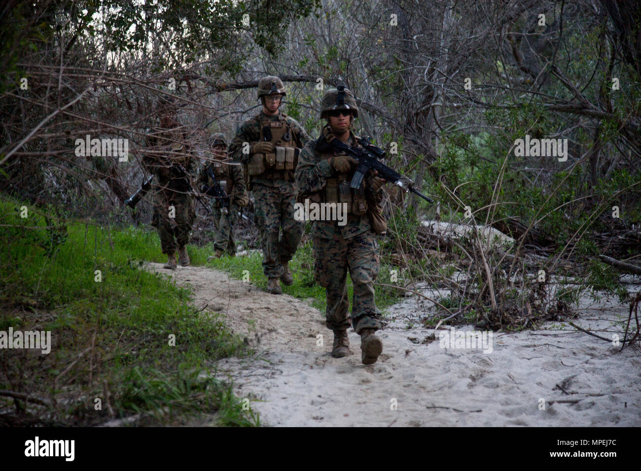 U.S. Marine Lance Cpl. Samuel Koontz, a fire team leader in Company "C ...