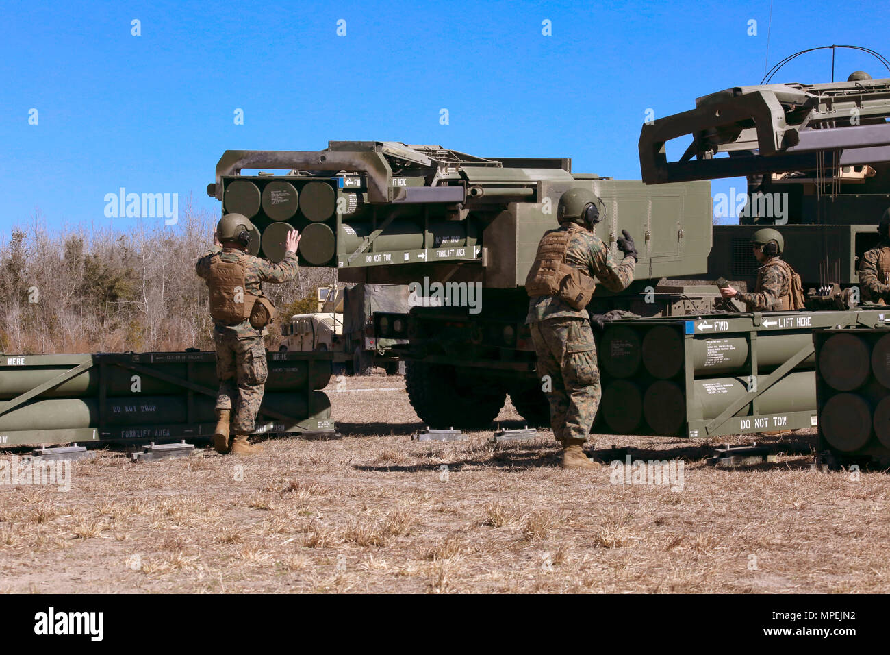 U.S. Marines with Fox Battery, 2nd Battalion, 14th Marine Regiment, 4th ...