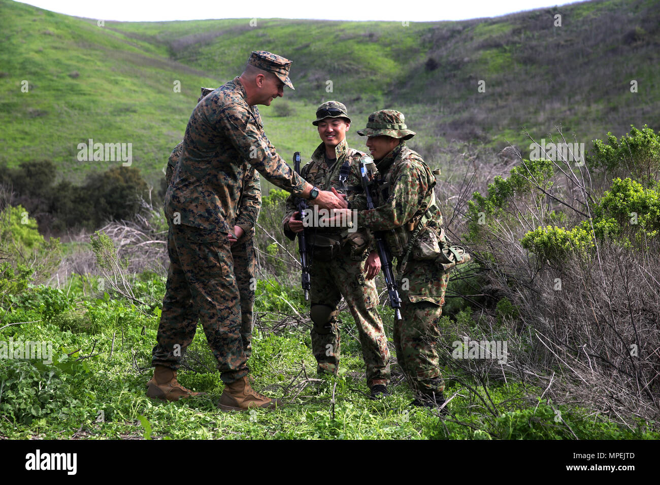 Second Lieutenant Kenichiro Shima with the Japanese Ground Self Defense ...