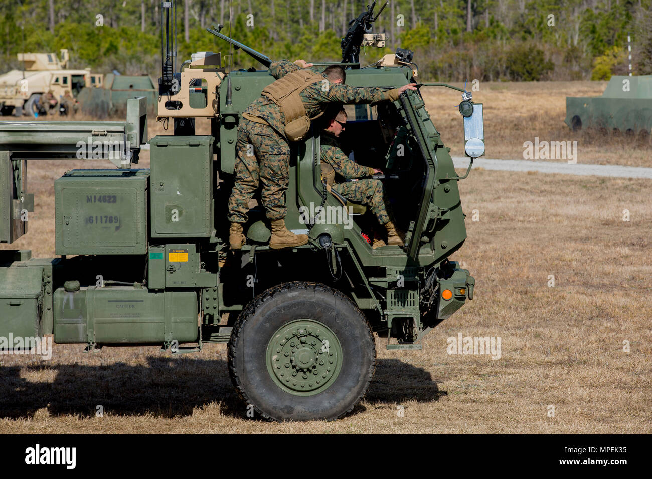 U.S. Marines with Battery F, 3rd Battalion, 14th Marine Regiment, 4th ...