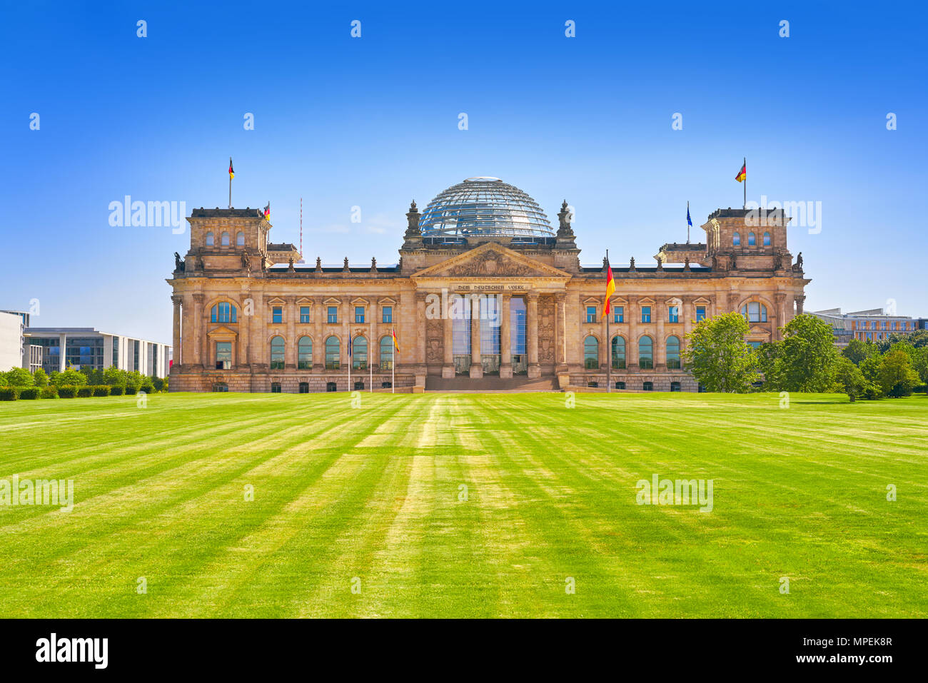 The Reichstag Berlin building Deutscher Bundestag in Germany Stock ...