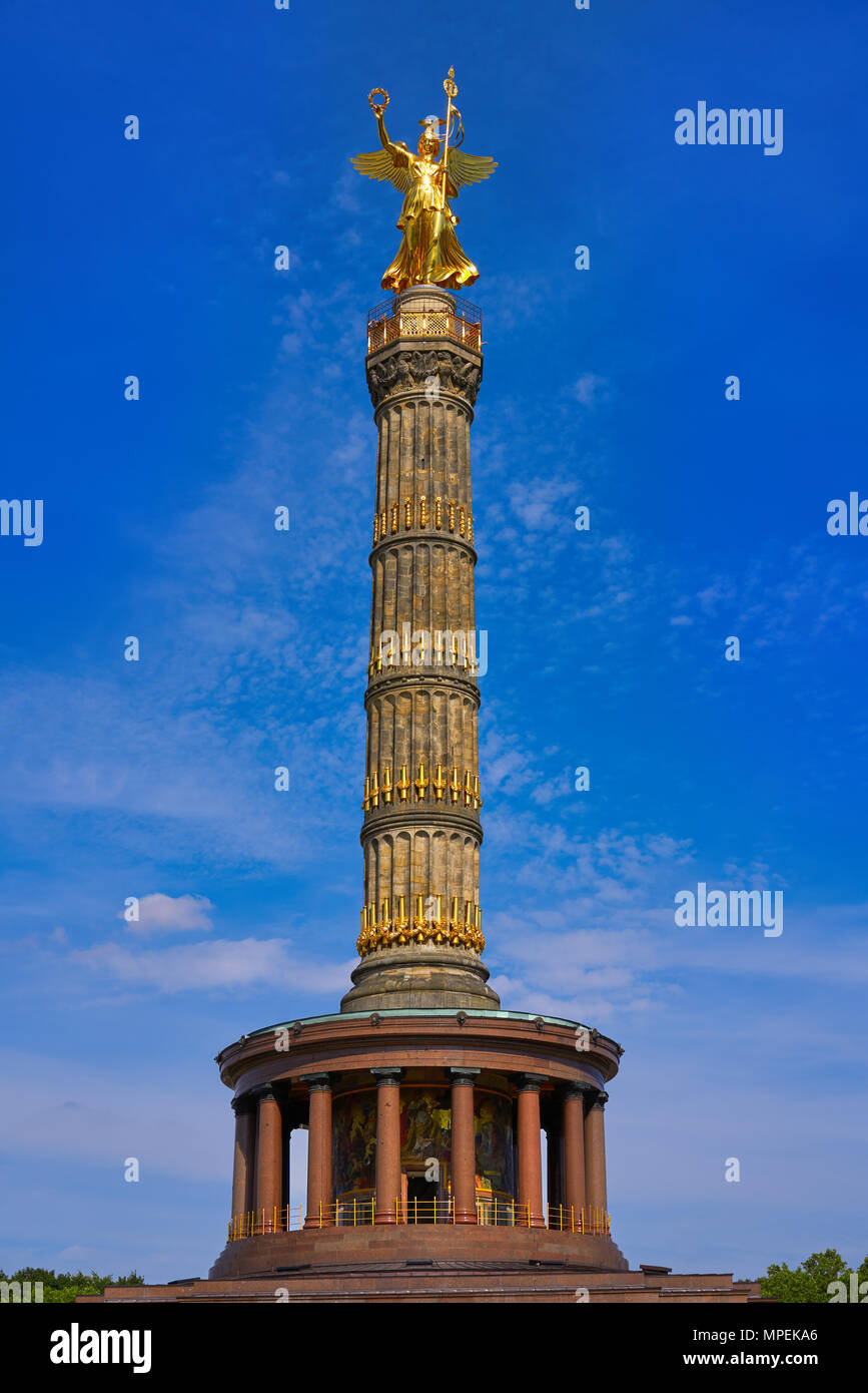 Siegessaule Victory column in Berlin Germany Stock Photo - Alamy
