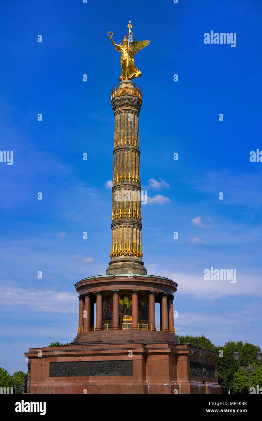 Siegessaule Victory column in Berlin Germany Stock Photo - Alamy