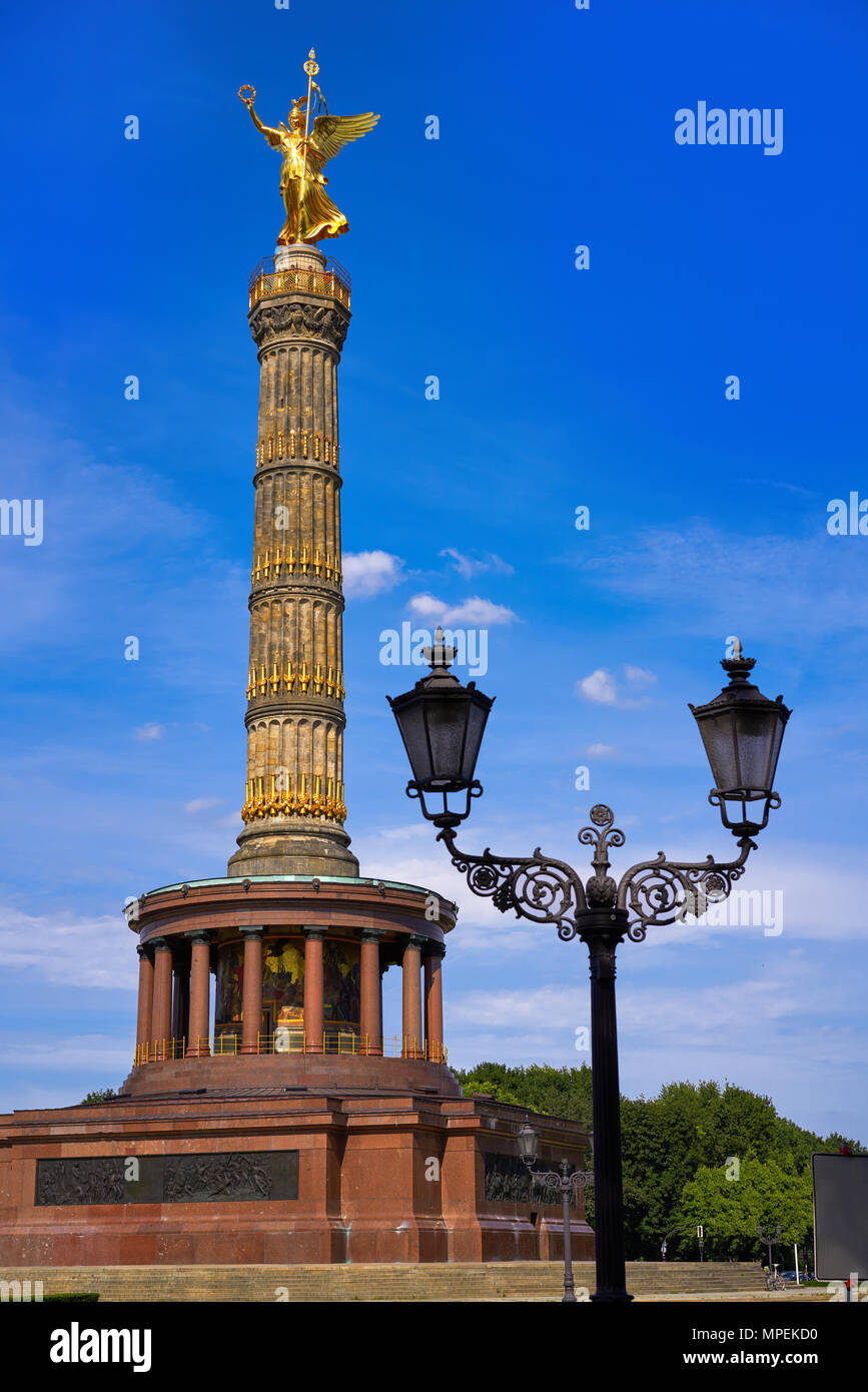 Siegessaule Victory column in Berlin Germany Stock Photo - Alamy