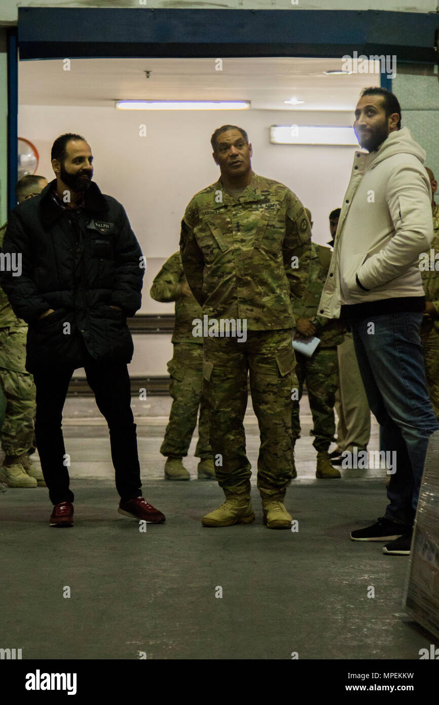 Lt. Gen. Michael X. Garrett, the U.S. Army Central Commander, is brief ...