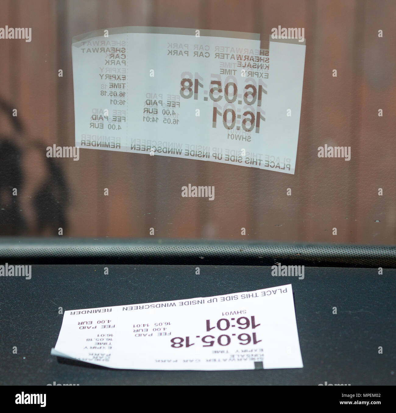 Car windscreen display hi-res stock photography and images - Alamy