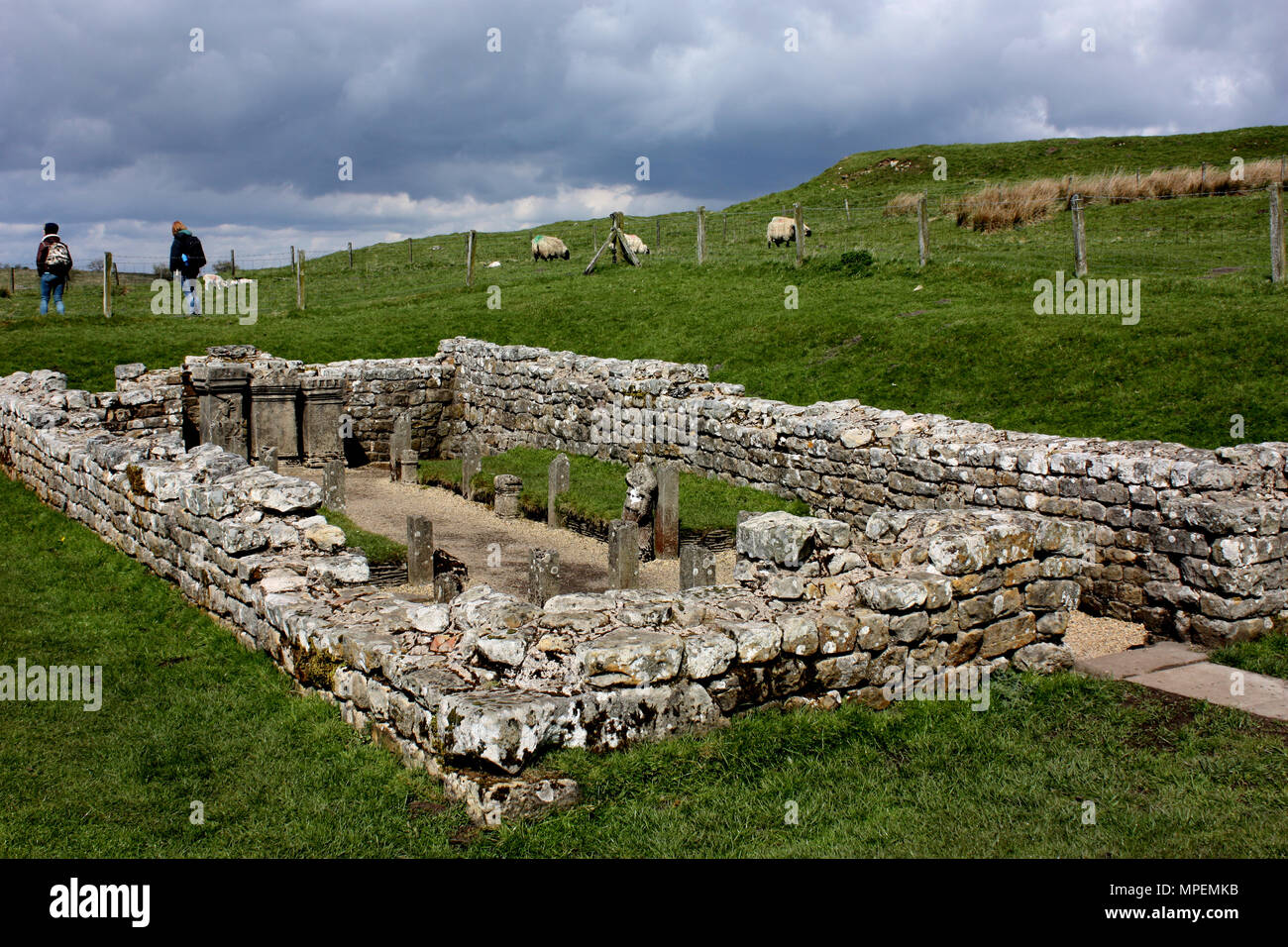Hadrians wall temple of mithras hi-res stock photography and images - Alamy
