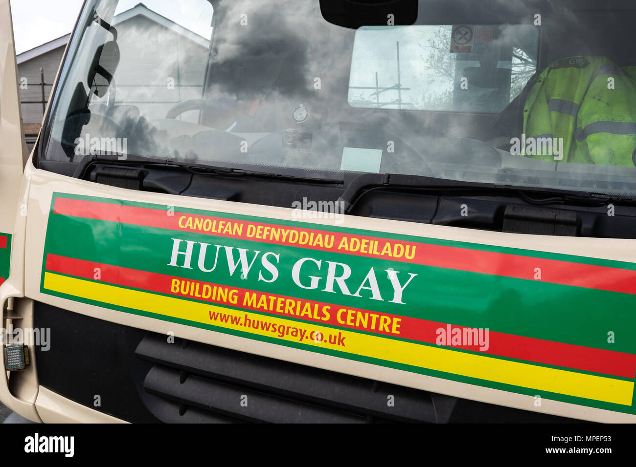 The front of a Huws Gray lorry Stock Photo - Alamy