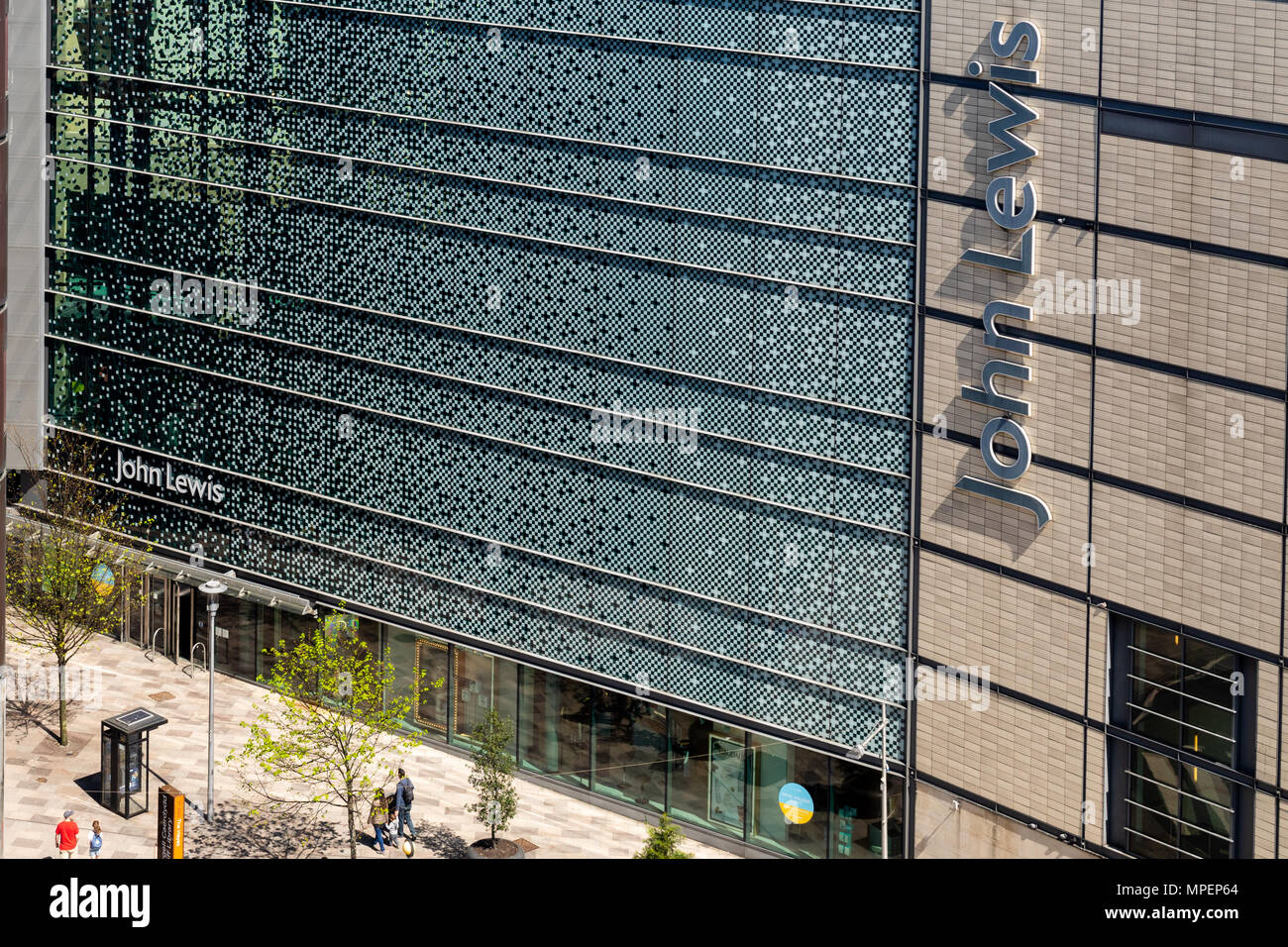 The side view of a John Lewis store in Cardiff Stock Photo - Alamy