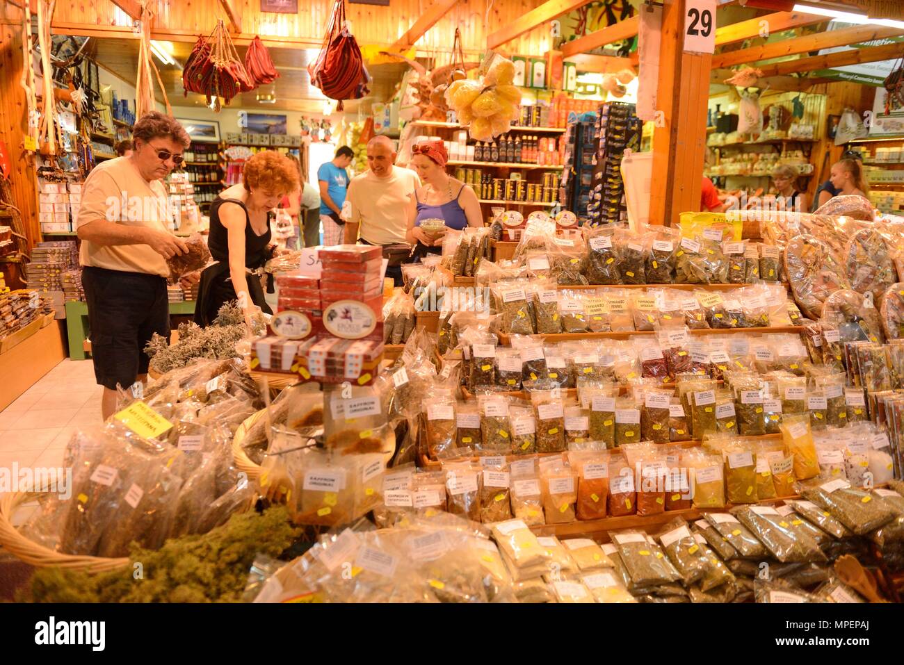 Market Hall, Chania,Crete,Greece,Europe Stock Photo - Alamy