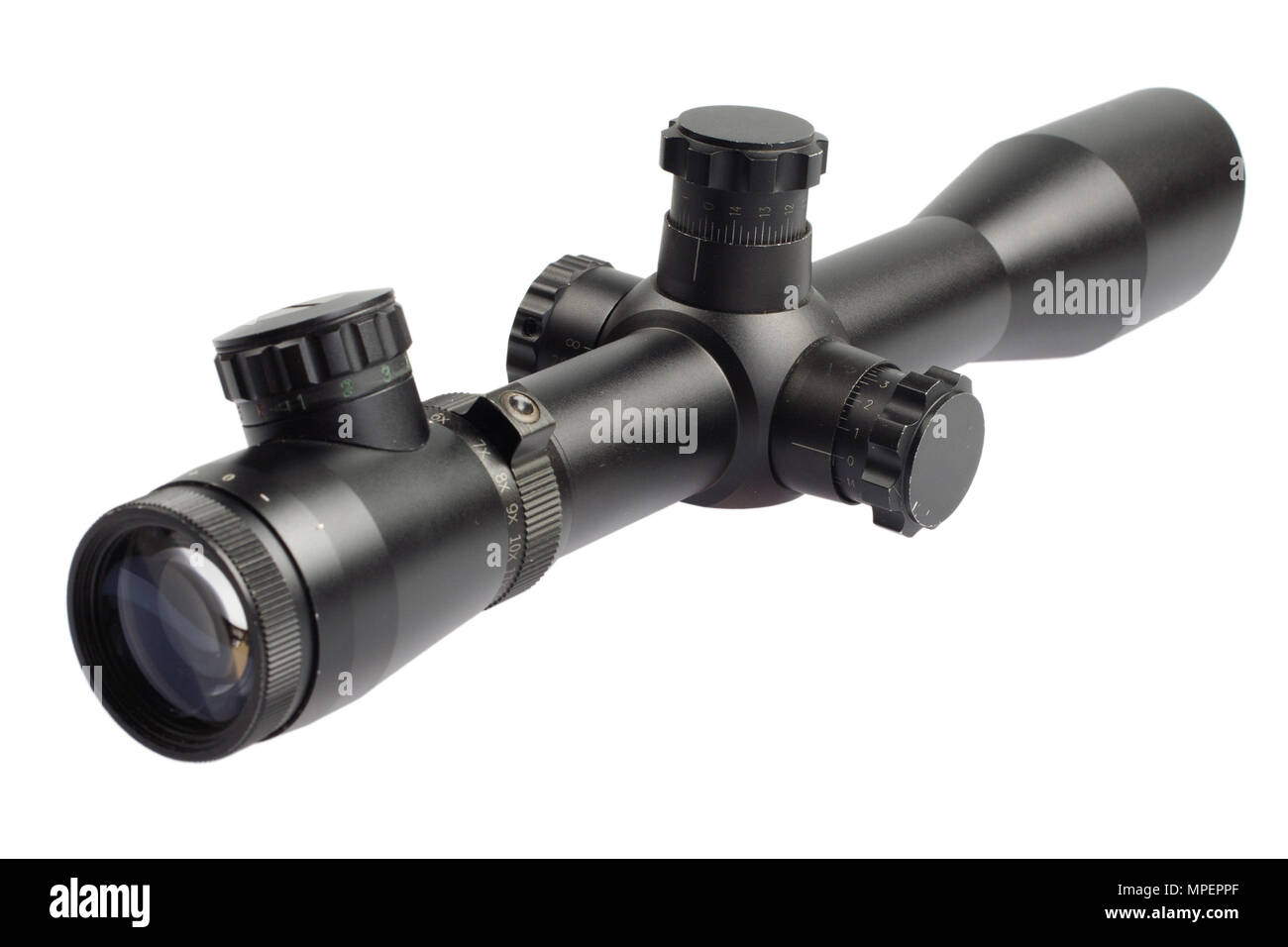 modern sniper scope isolated Stock Photo - Alamy