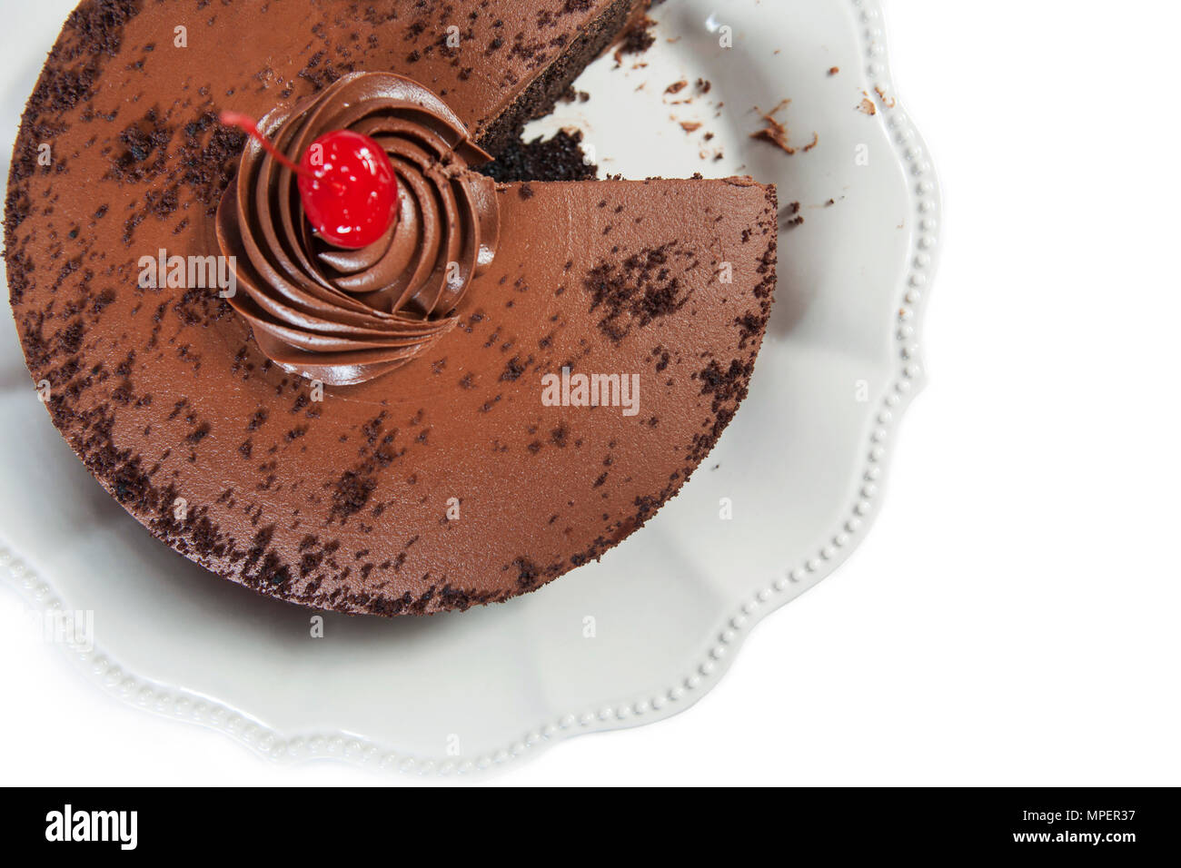 Chocolate Cake Top View