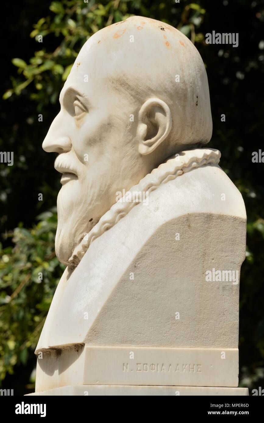 El Greco statue,Heraklion.Crete, Greece, Europe Stock Photo - Alamy