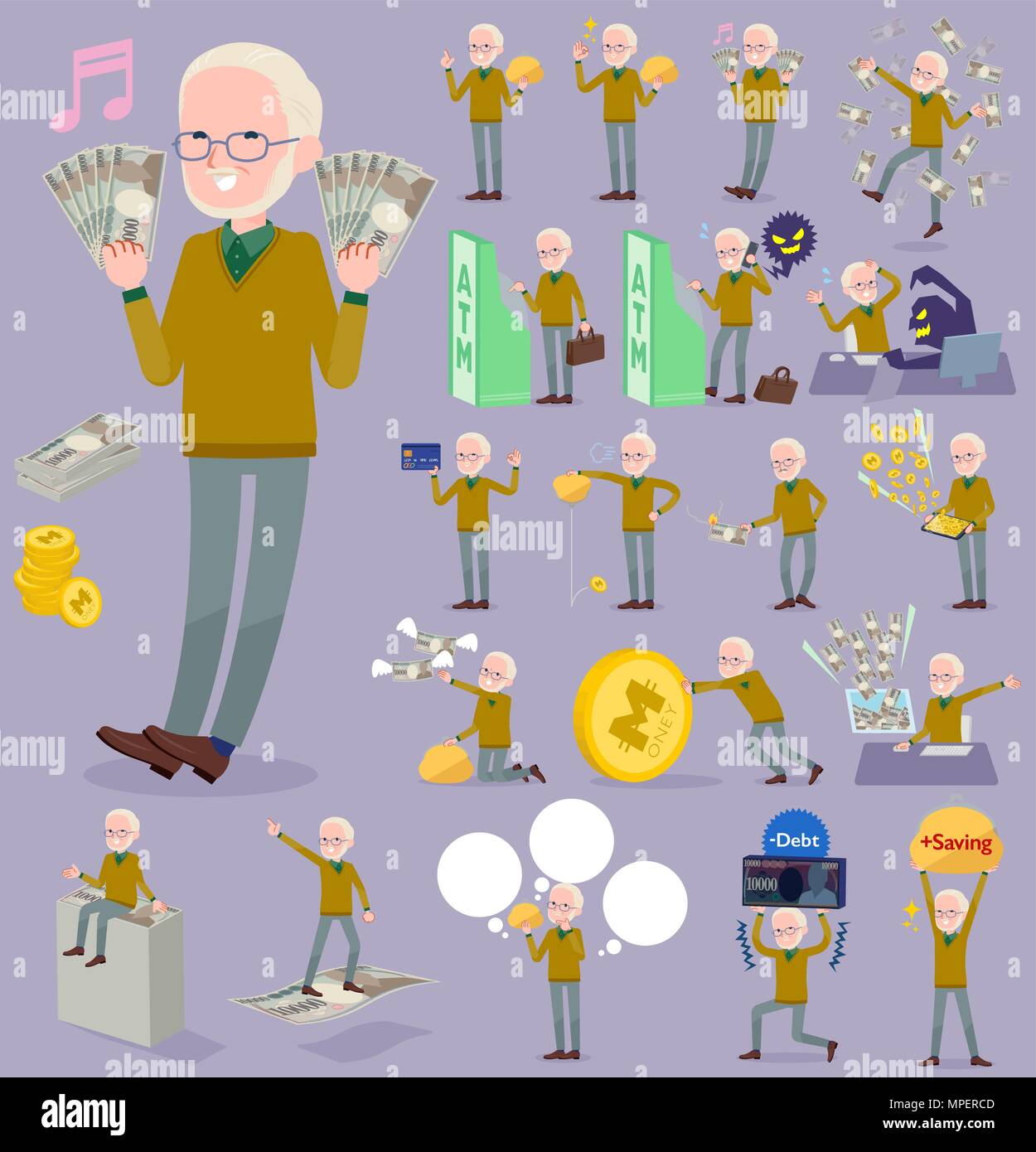 White machine knit Stock Vector Images - Alamy