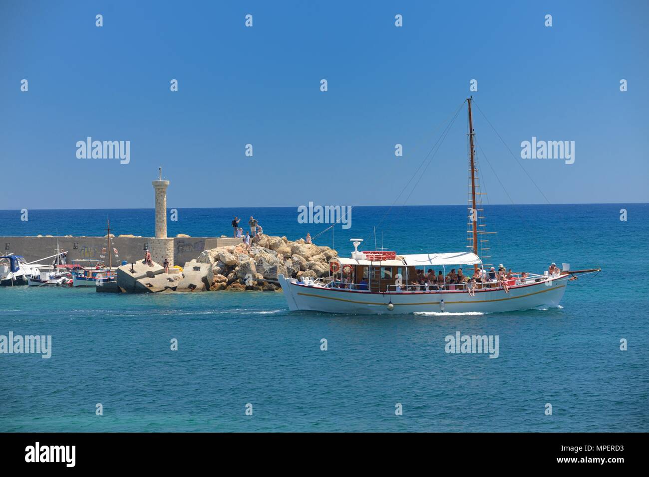 Limenas Chersonissou,Crete, Greece, Europe Stock Photo - Alamy