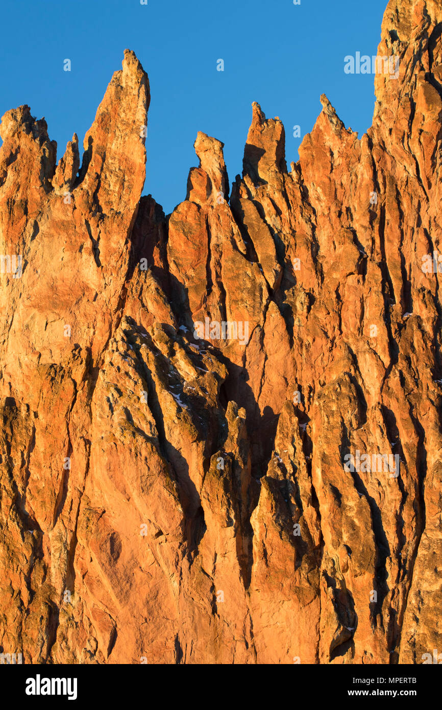 Cliffs at Smith Rocks from Rimrock Trail, Smith Rock State Park, Oregon ...