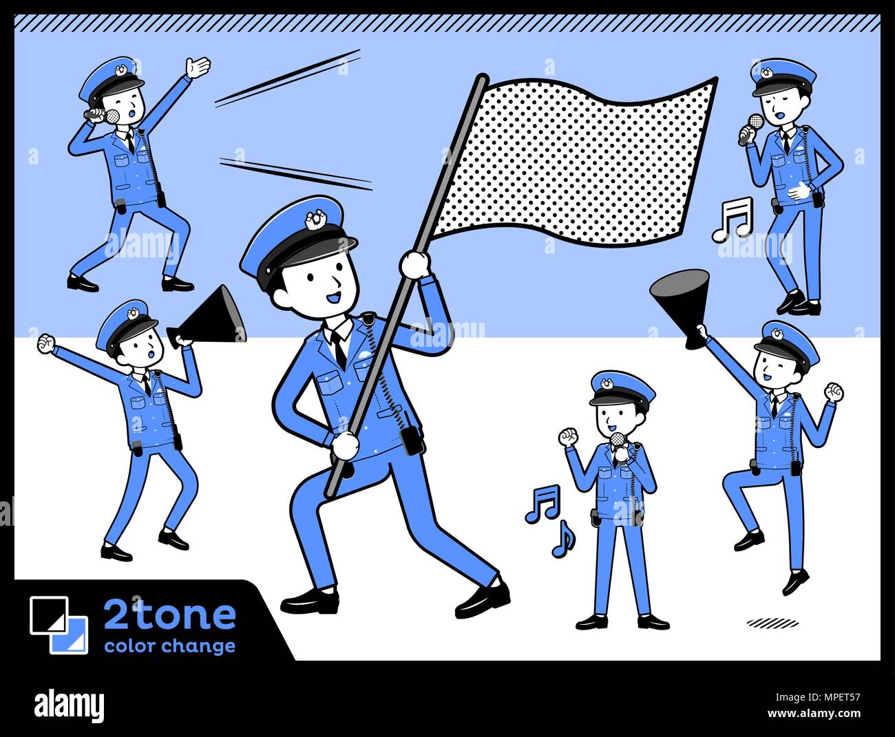 Microphone police Stock Vector Images - Alamy