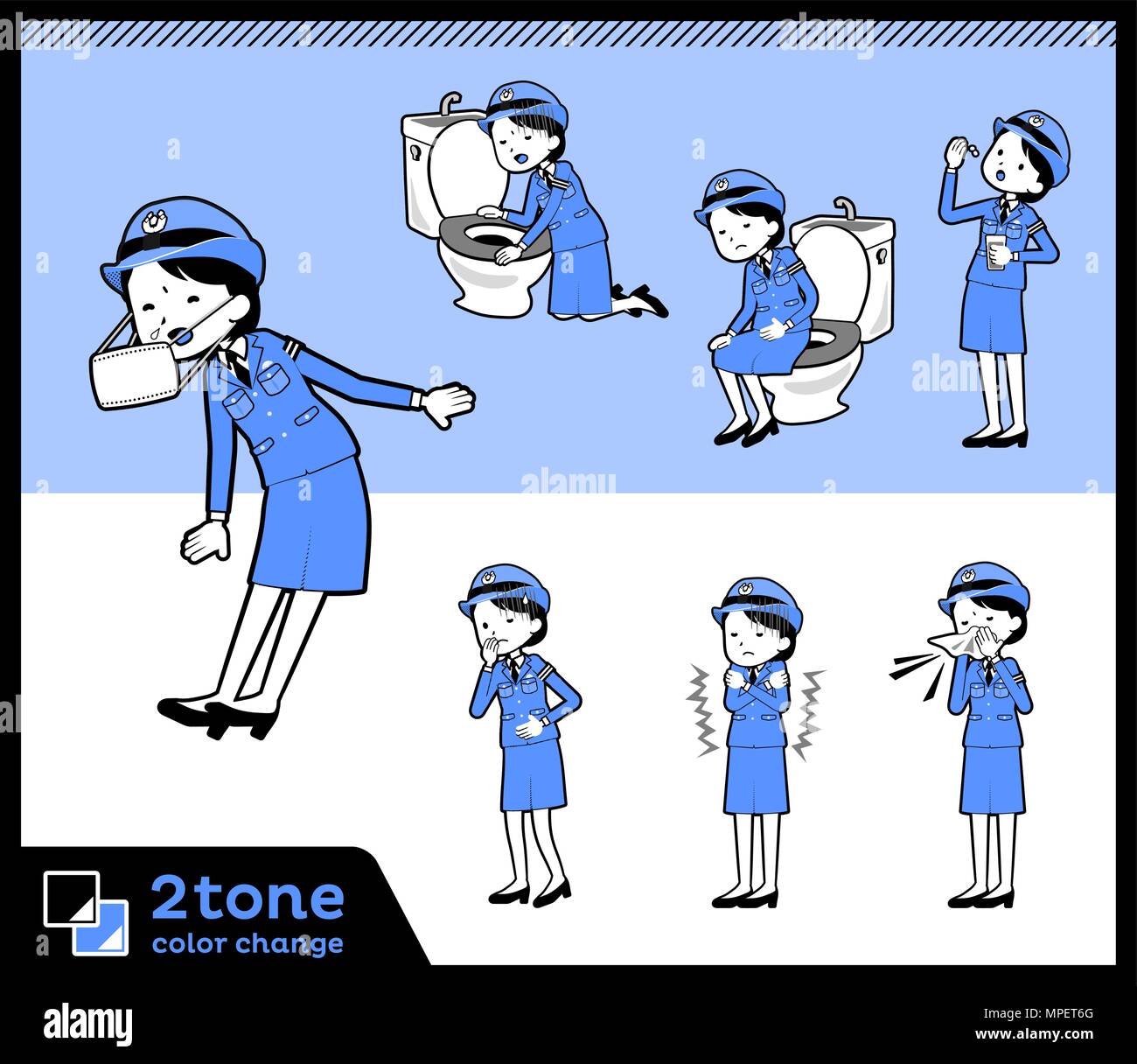Police toilet Stock Vector Images - Alamy