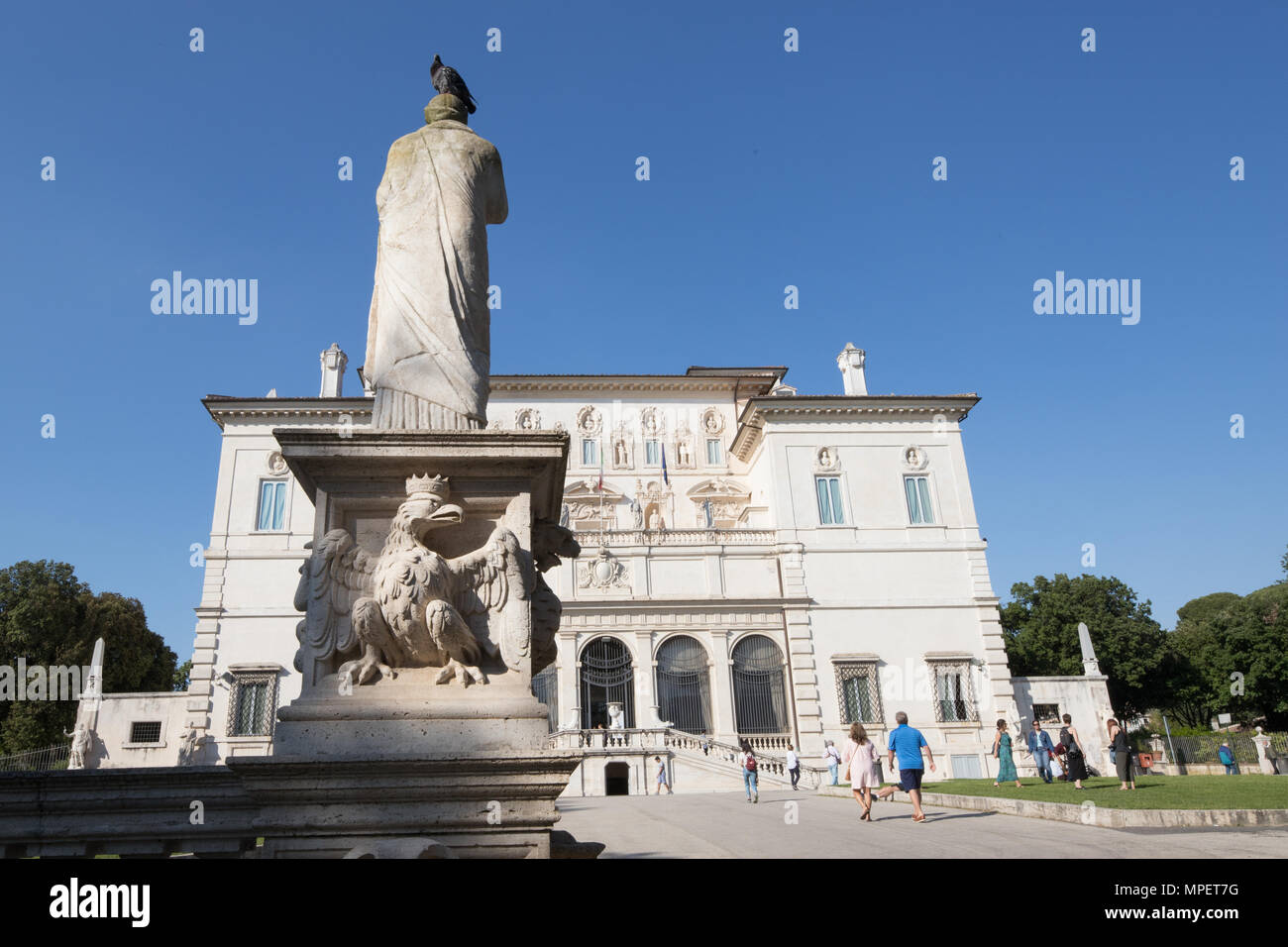 Rome Italy Villa Borghese, Museum Borghese palace Stock Photo - Alamy