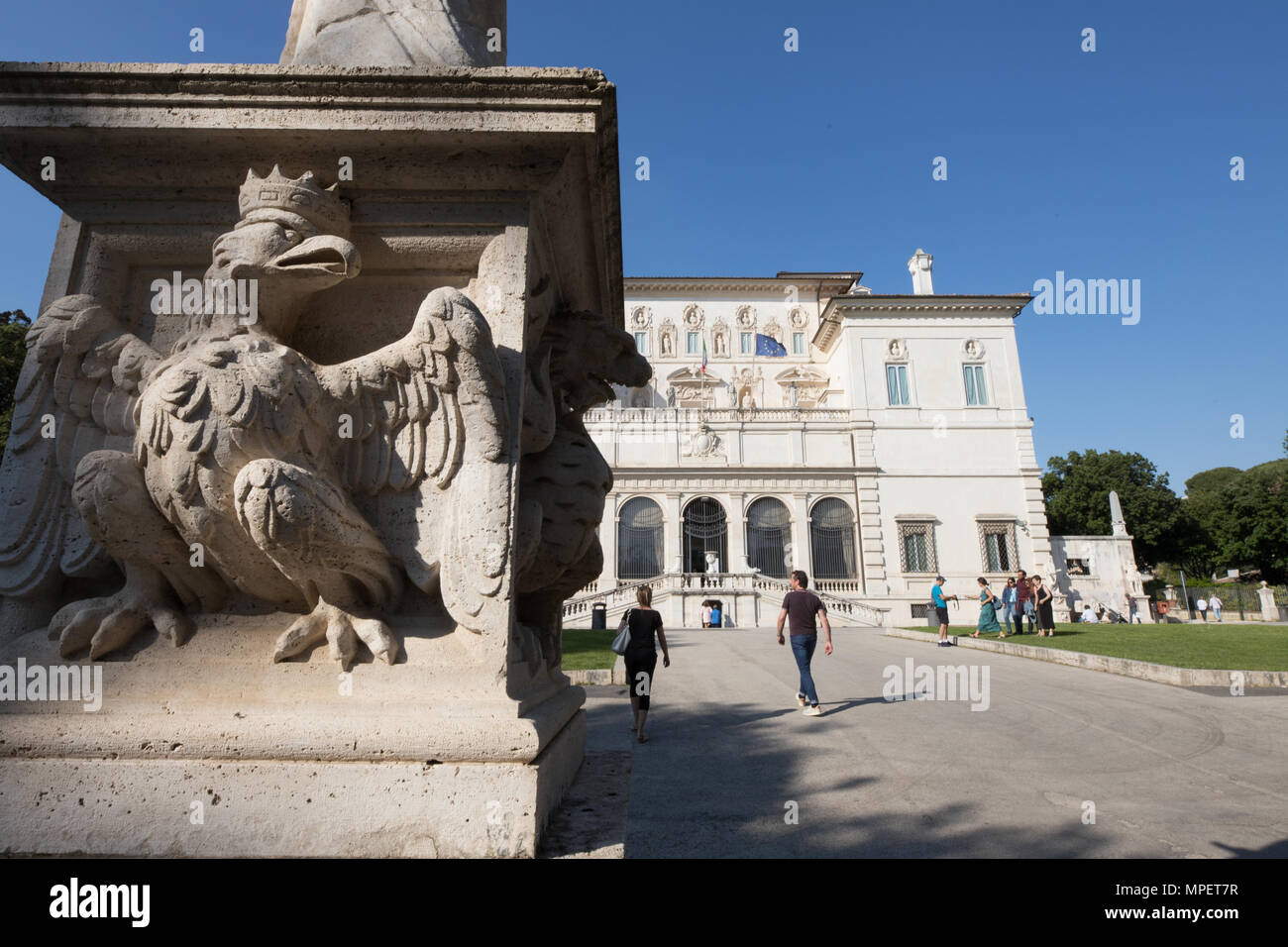 Rome Italy Villa Borghese, Museum Borghese palace Stock Photo - Alamy