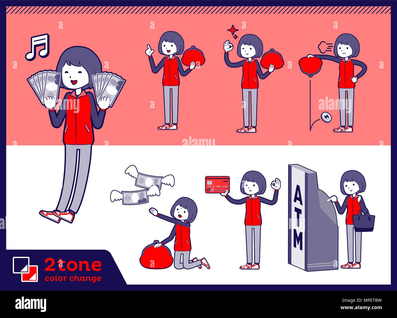 Women store clerk drawing hi-res stock photography and images - Alamy