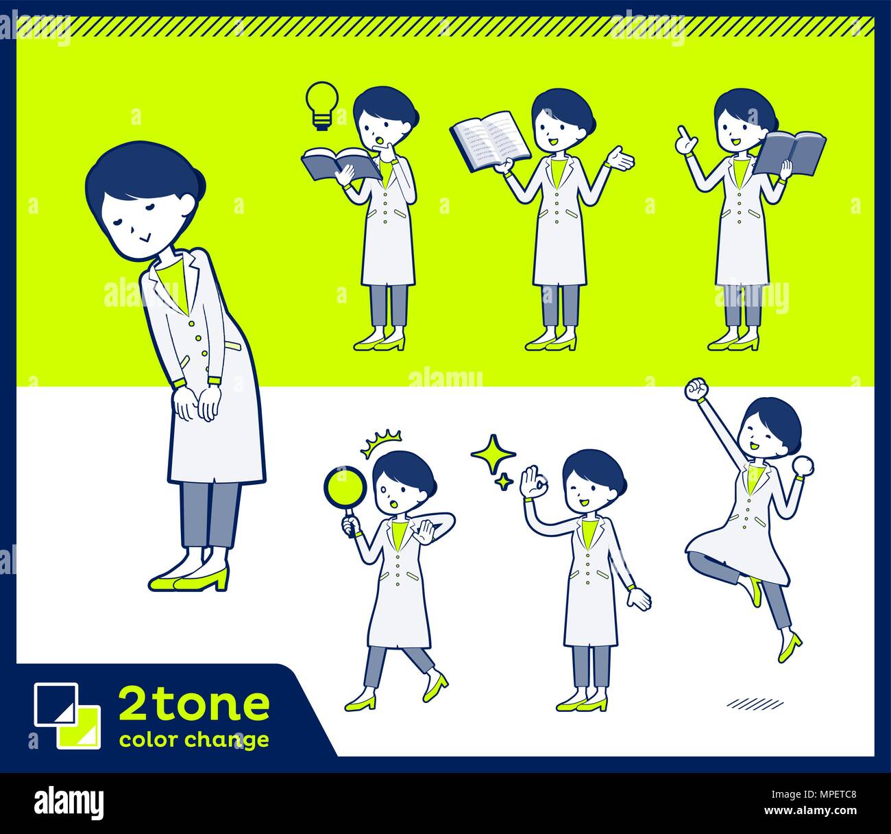 Presentation book women Stock Vector Images - Alamy