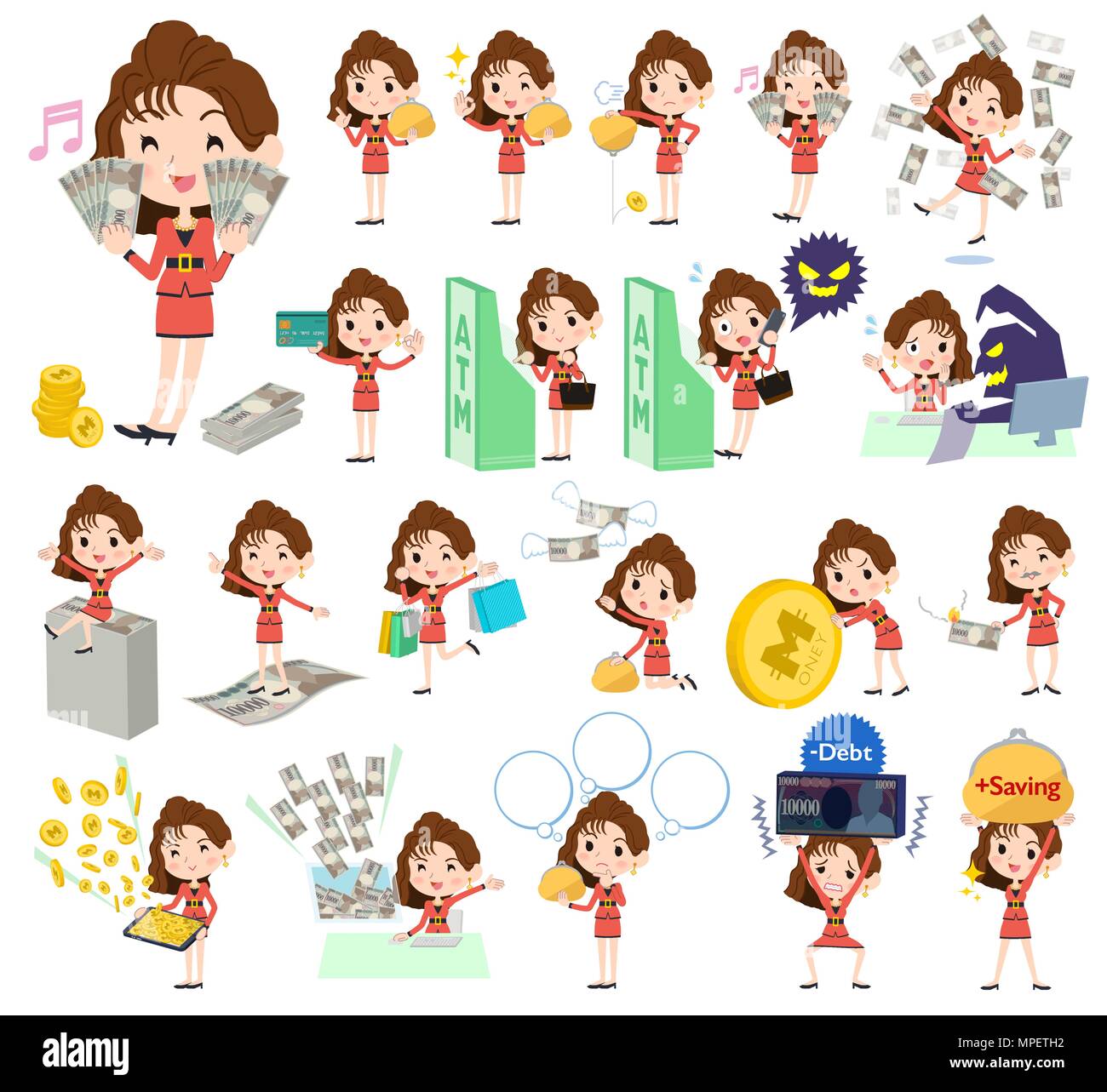 Women card satire Stock Vector Images - Alamy