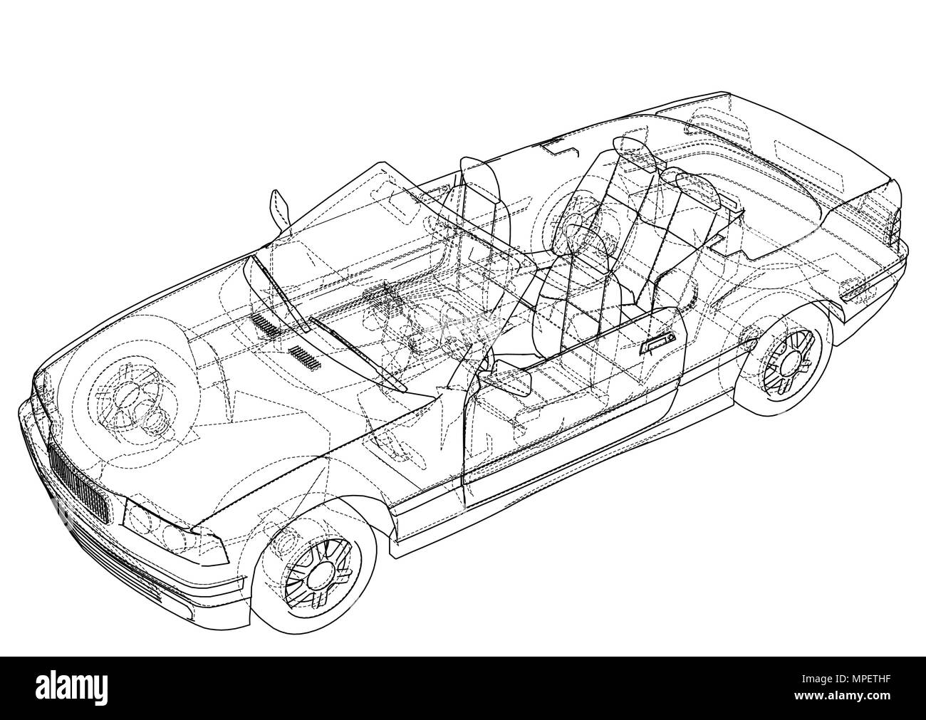 Car cabriolet concept. Vector Stock Vector Image & Art - Alamy