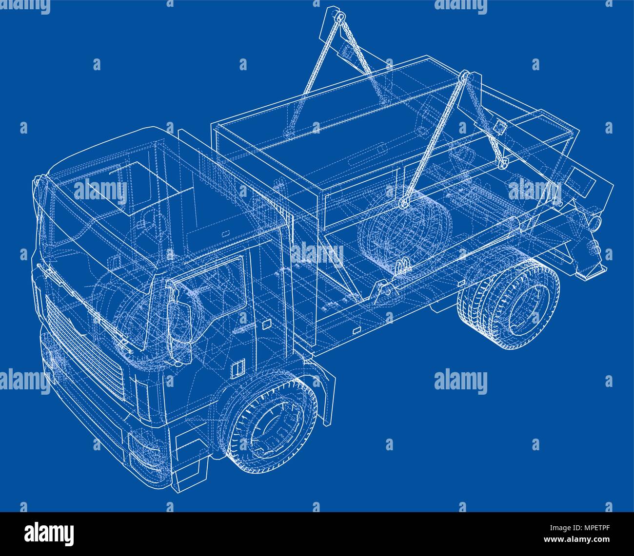 Garbage truck concept. Vector Stock Vector Image & Art - Alamy