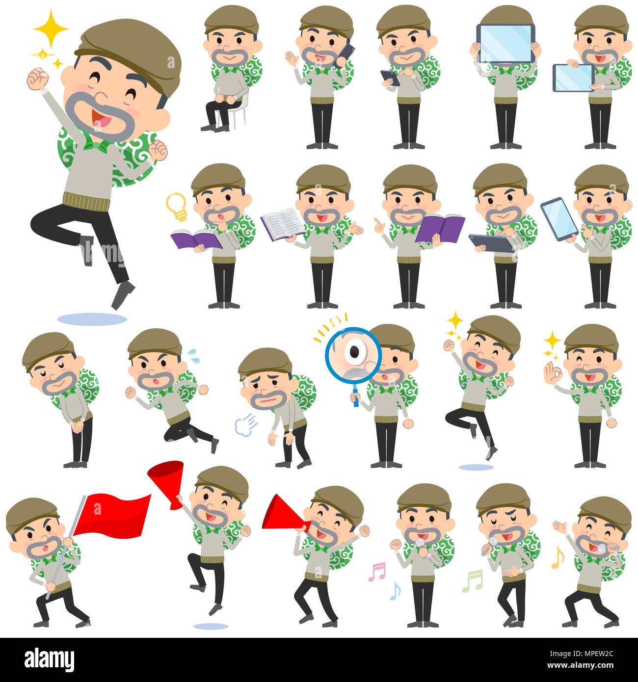 Set of various poses of Burglar man 2 Stock Vector Image & Art - Alamy