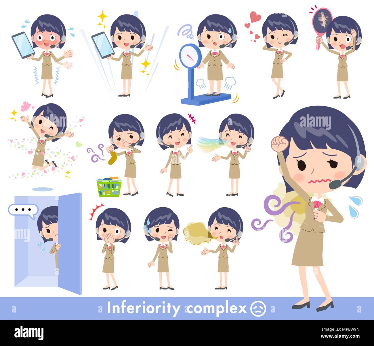 Character call center communication Stock Vector Images - Alamy