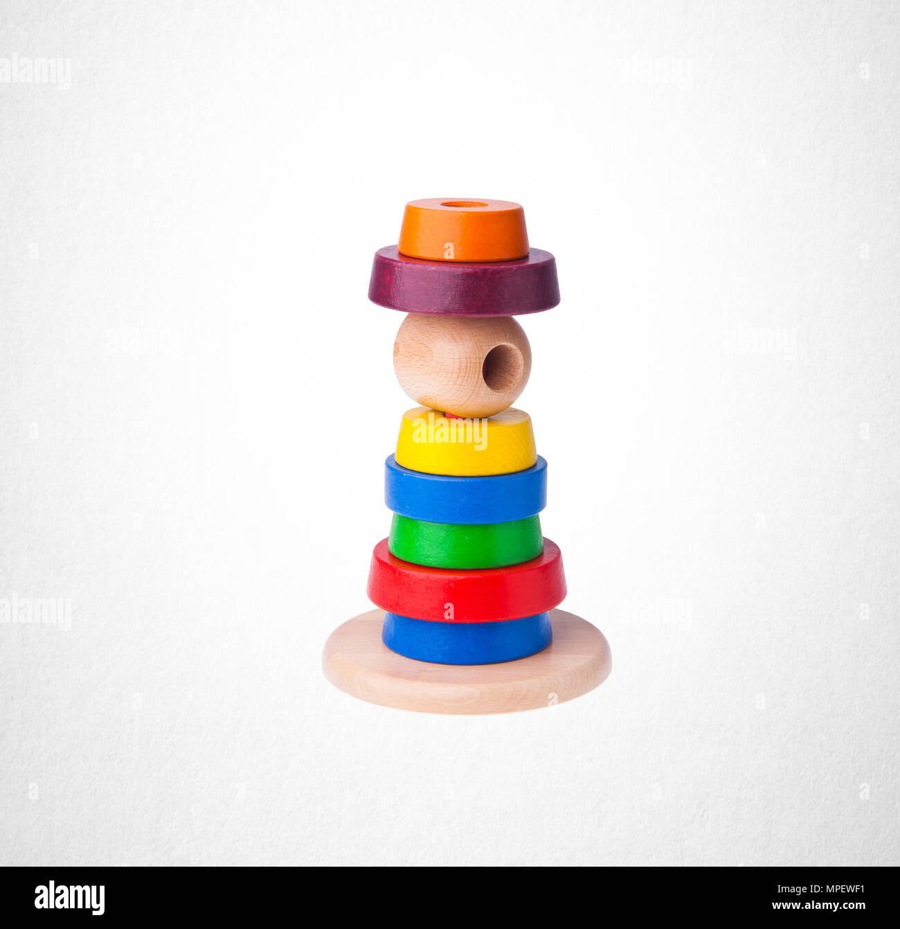toy or baby pyramid toy on a background Stock Photo - Alamy