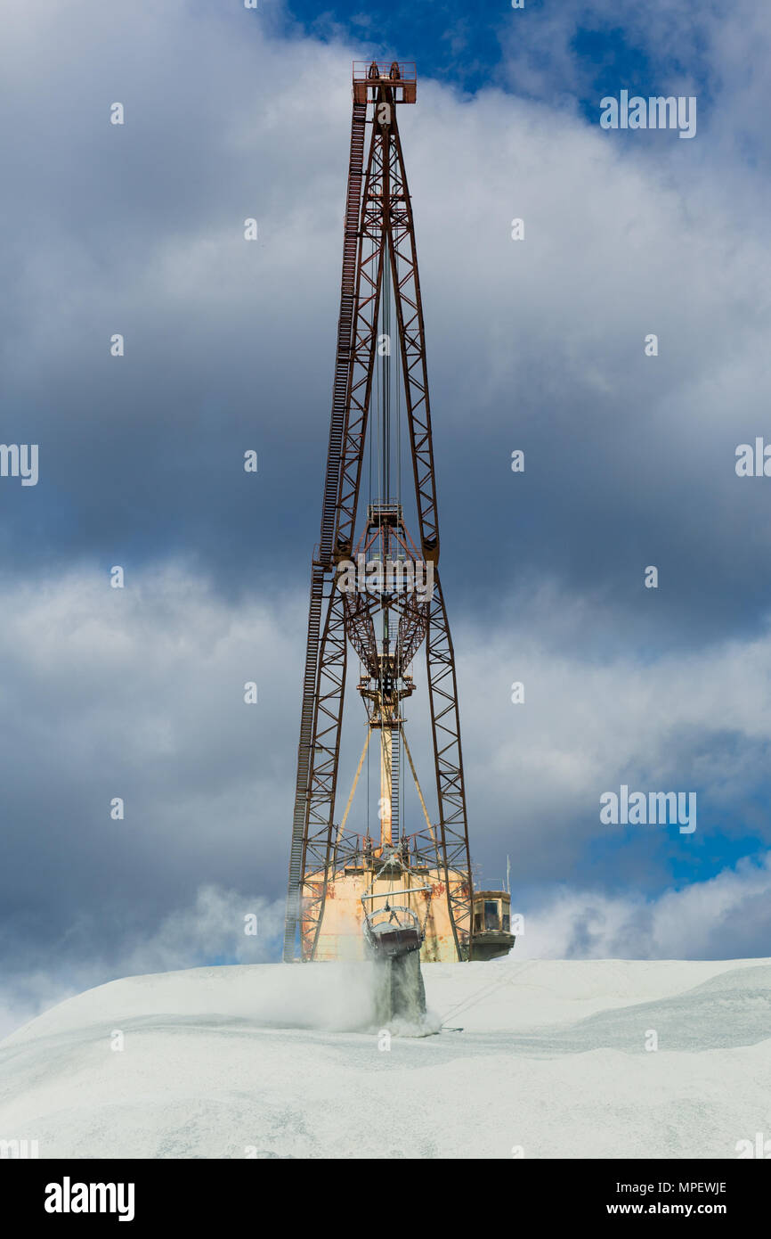 Excavator on a dumping ground hi-res stock photography and images - Alamy