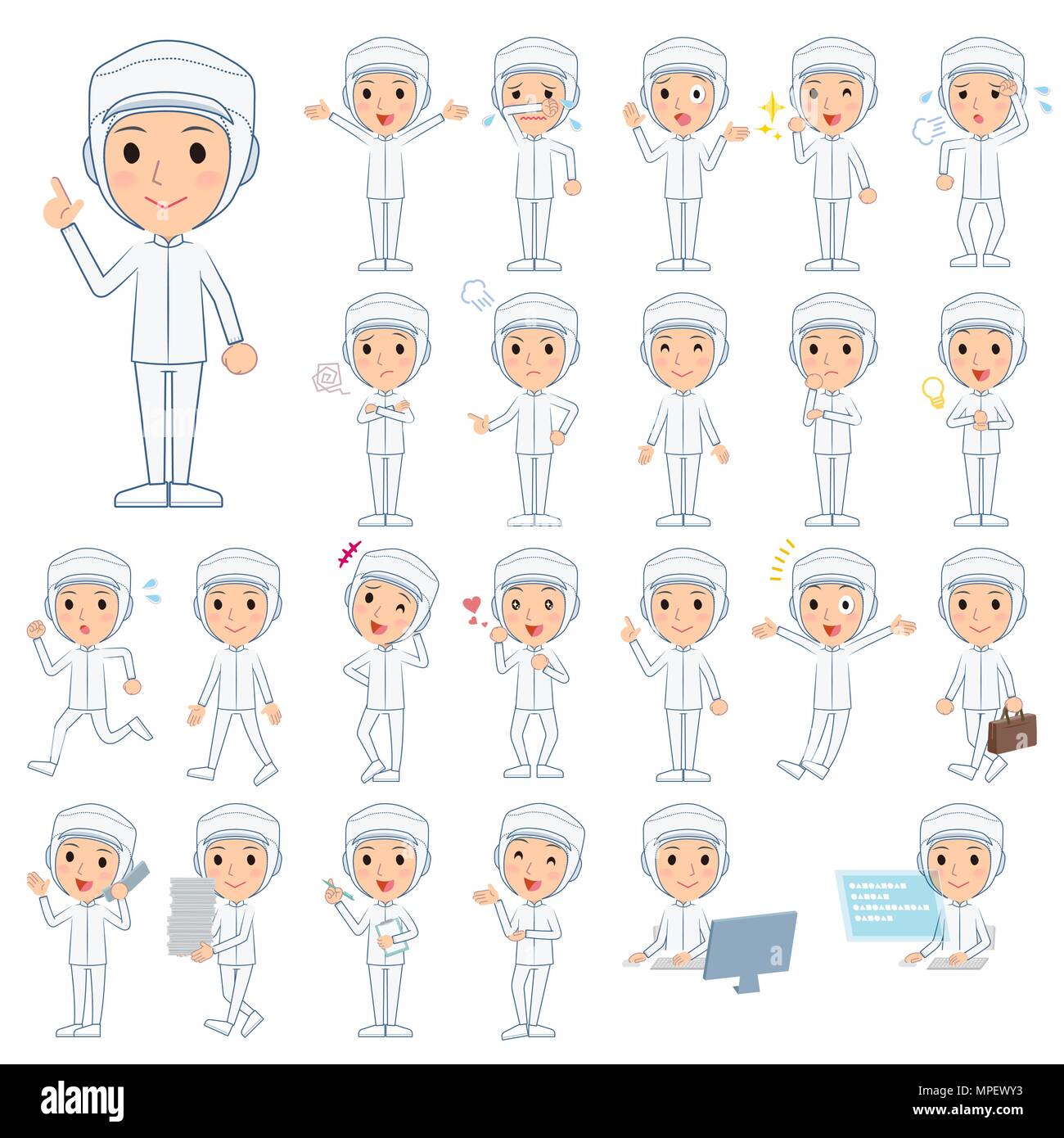 Man factory mobile Stock Vector Images - Alamy