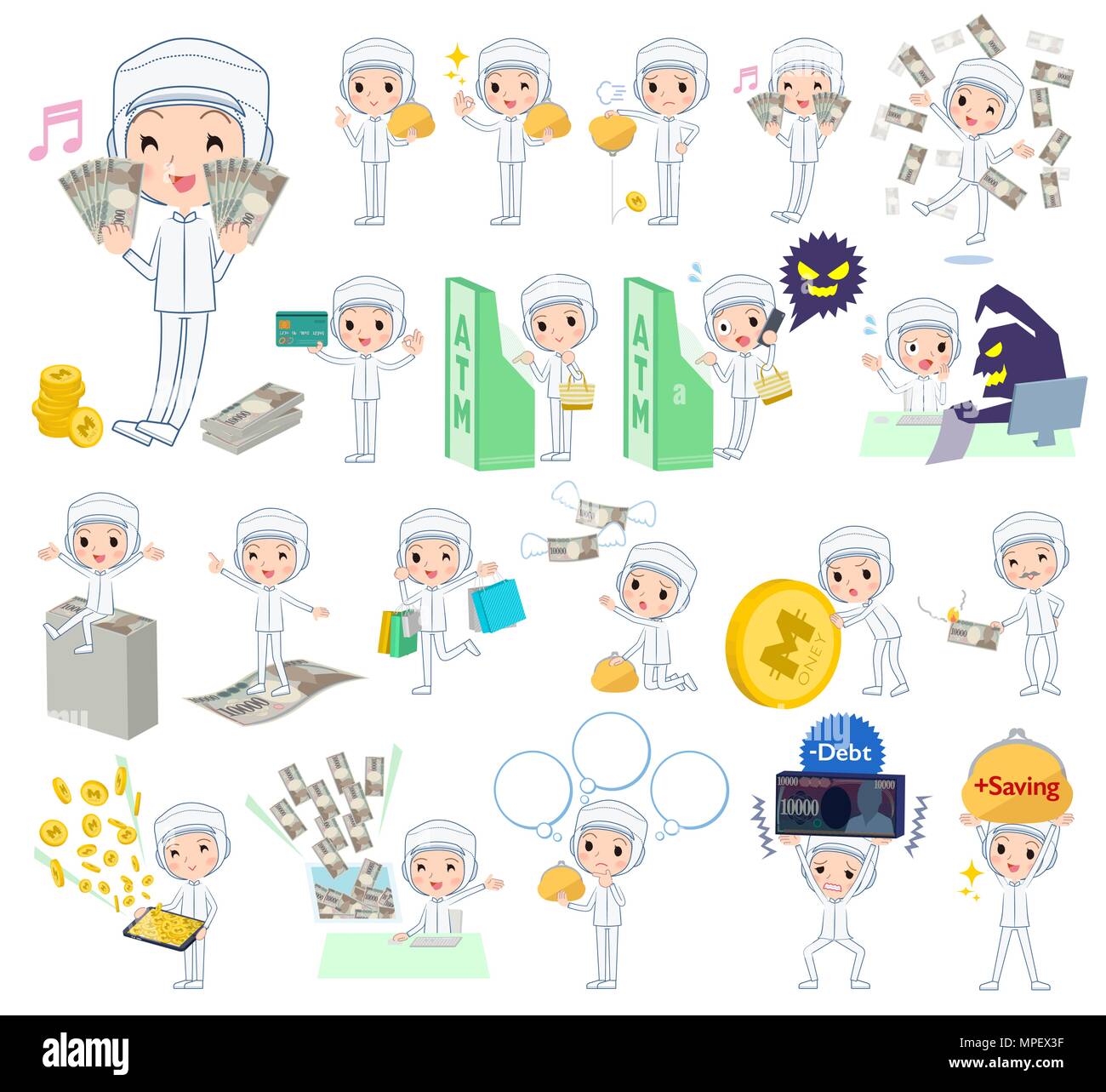 Money factory coins Stock Vector Images - Alamy