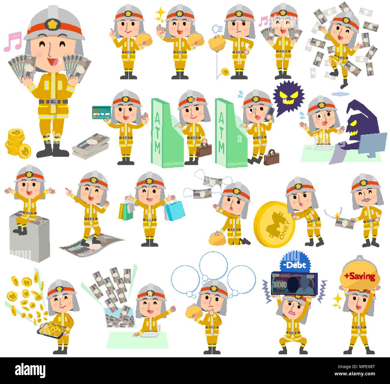 Satire cartoon public credit Stock Vector Images - Alamy