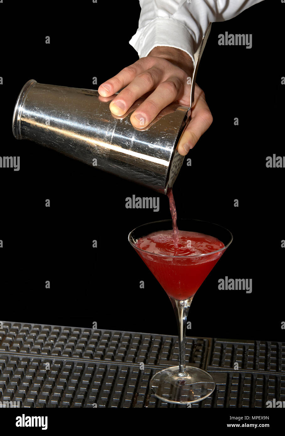 the preparation of a cocktail Stock Photo - Alamy