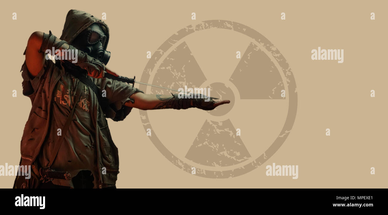 Nuclear post-apocalypse survivors Stock Photo - Alamy